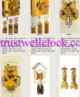 Chinese 31 day chefoo mechanism for grandfather clocks floor clocks ...